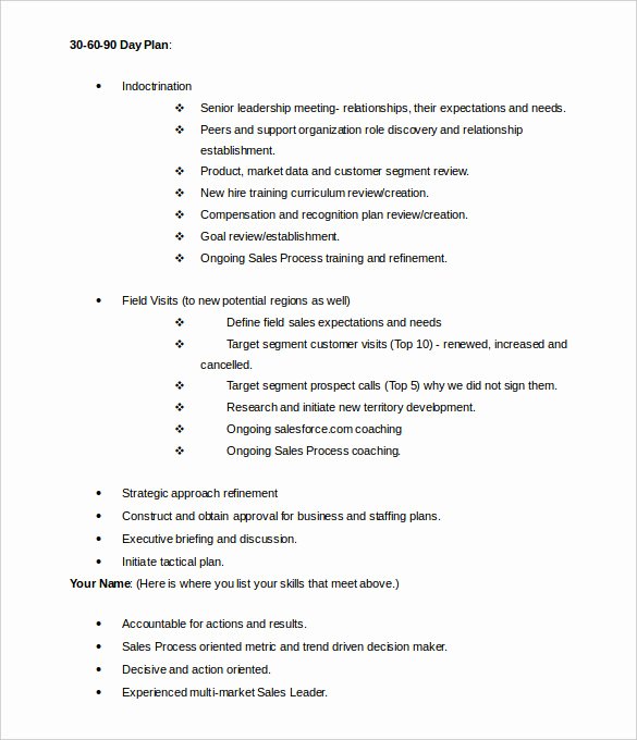 30 Day Employee Review Template