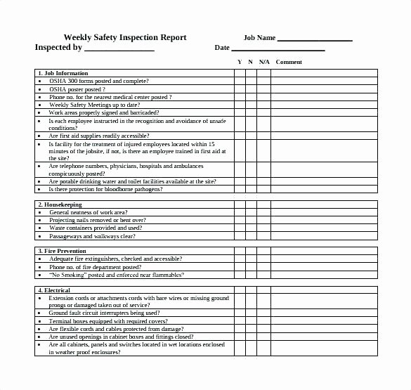 Construction Site Inspection Form Template Shooters Journal