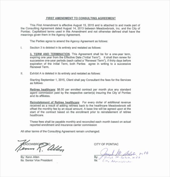 Consulting Contract Template Free
