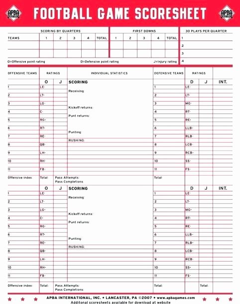 Football Depth Chart Template Excel