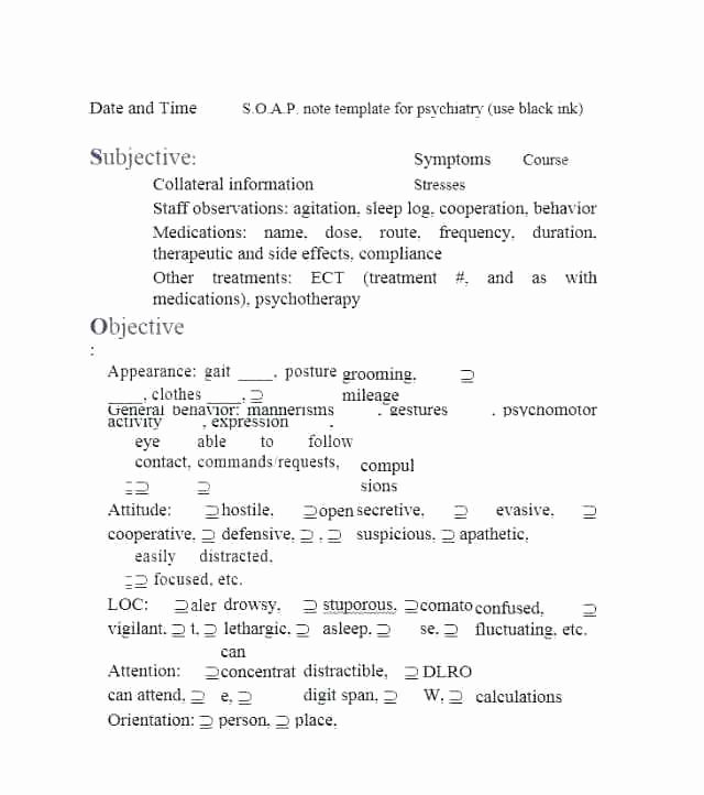 Physical Therapy Daily Note Template
