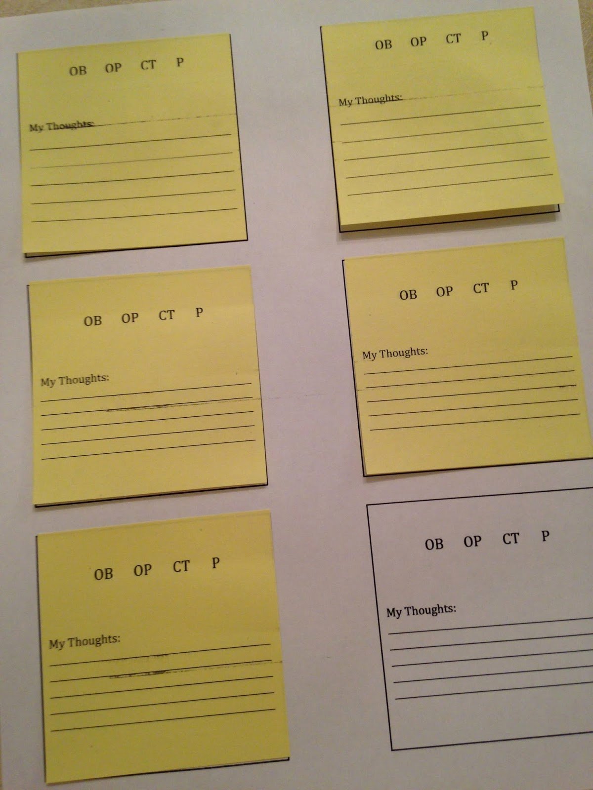 Print On Post It Template