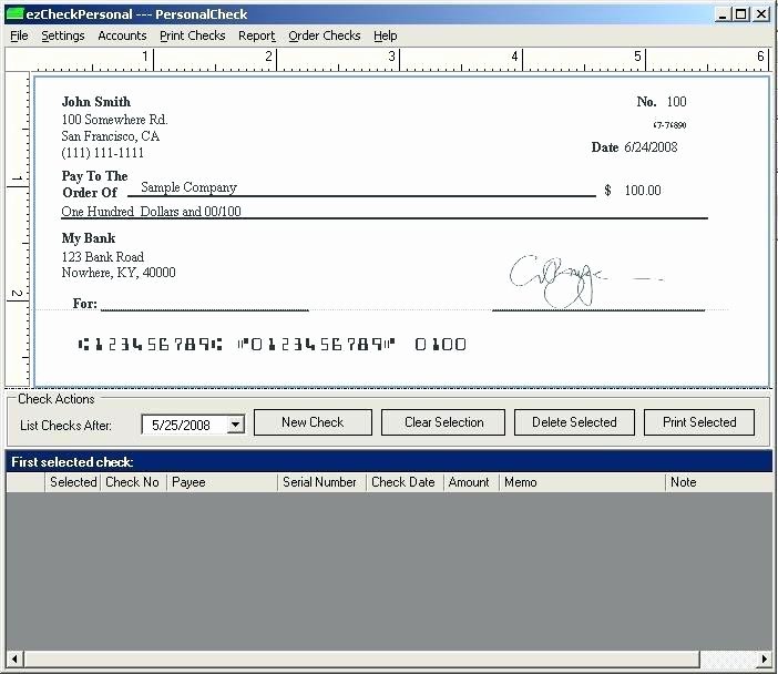 Print Your Own Checks Template Shooters Journal
