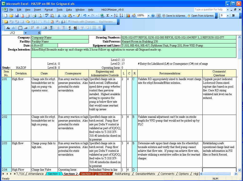 Process Hazard Analysis Template Shooters Journal Process Hazard Analysis Template Shooters Journal